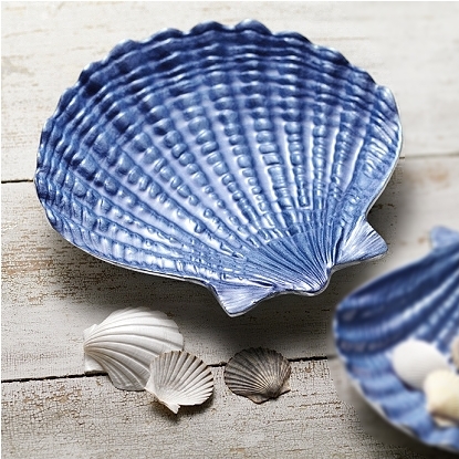 Blue Scallop Shell